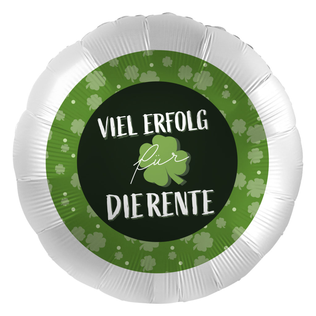 Folienballon – Ruhestand – Viel Erfolg - printballoon